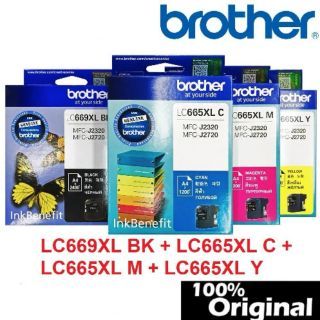 Brother 669XL / 663XL 665XL LC663 LC665XL LC669XL LC665 LC669 Ink(Genuine) Black Cyan Magenta ...