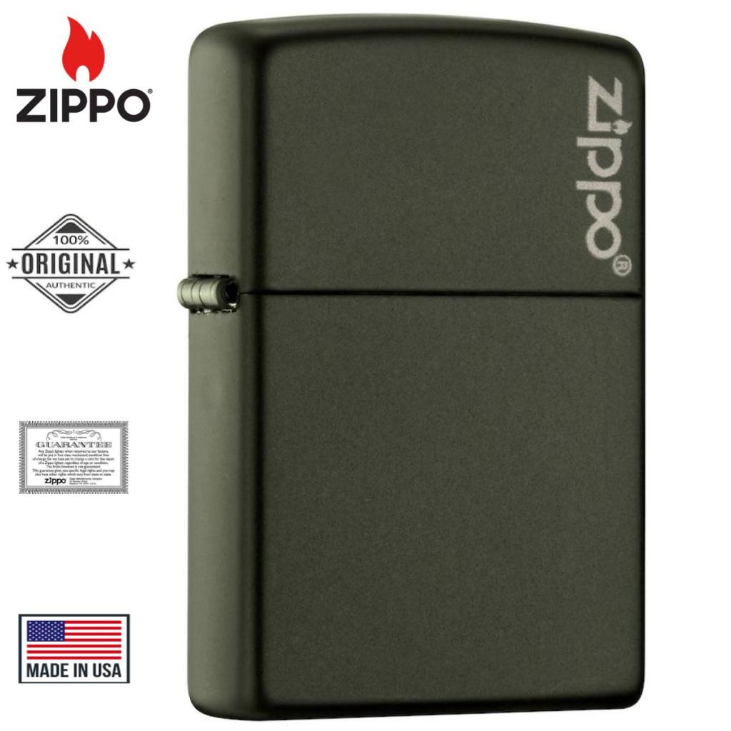 Zippo Classic Green Matte Zippo Logo 221ZL | Shopee Malaysia