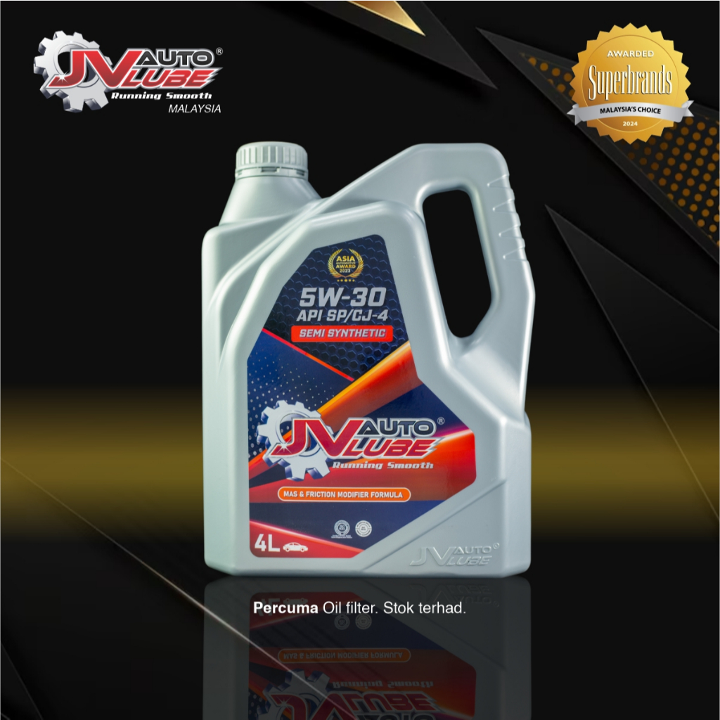 JV AUTO LUBE ENGINE OIL SEMI SYNTHETIC 5W-30 API SP/CJ4 (4LITER) 10 ...