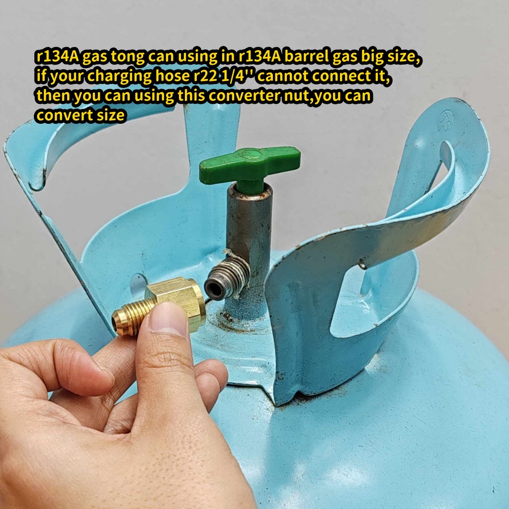 2 unit nut adapter R134a refrigerant gas tong converter | Shopee Malaysia