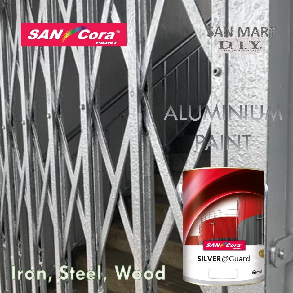 (5L) Aluminium Paint 银漆/ Silver@Guard / Protective Coating (For iron ...