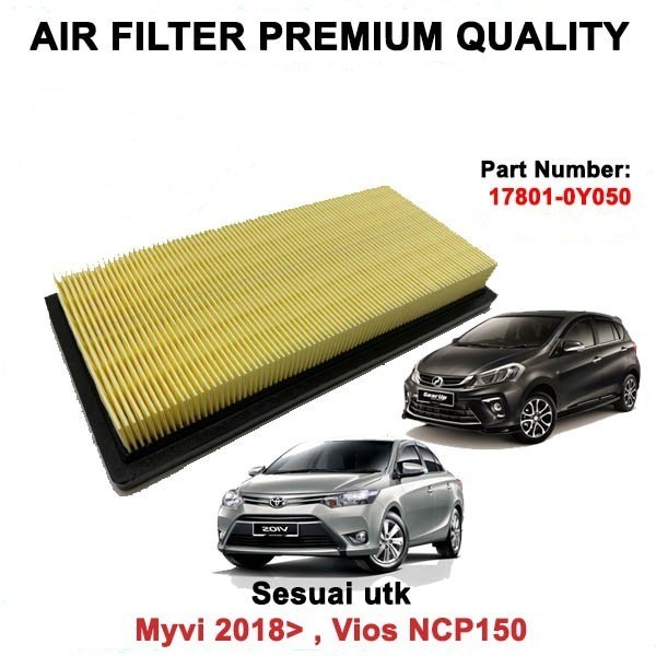 TOYOTA AIR FILTER 17801-0Y040 TOYOTA VIOS ALTIS AVANZA RUSH SIENTRA ...