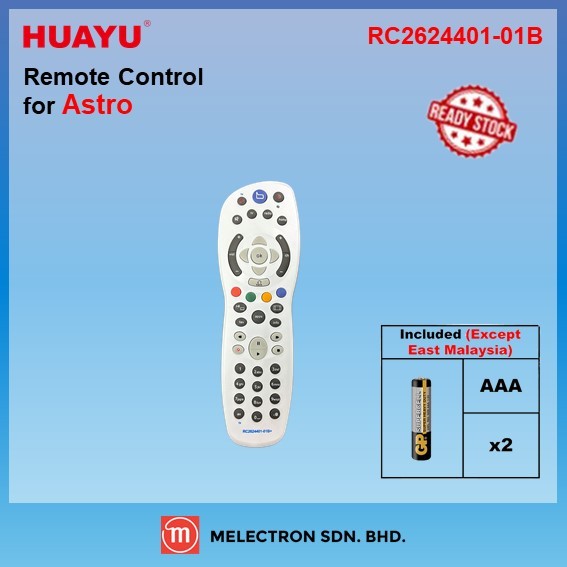 Huayu RC2624401-01B 8 in 1 Astro/Hypptv Remote Control | Shopee Malaysia