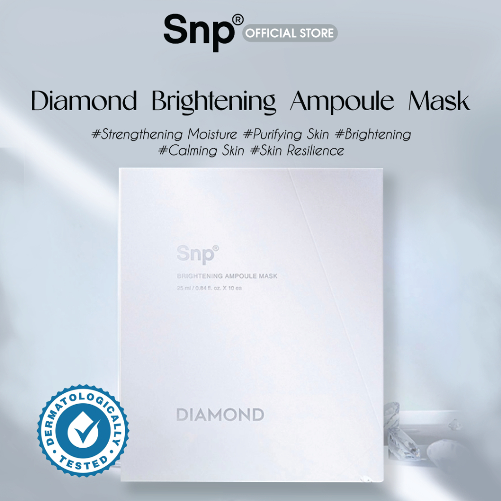 SNP Diamond Brightening Ampoule Mask Premium (10s) | Shopee Malaysia