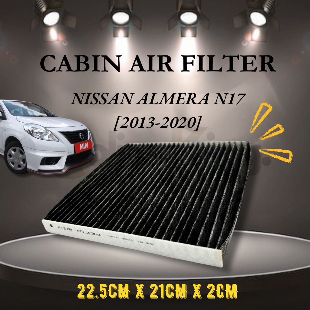 Nissan Almera "N17" [2012-2019] Car AirCond Cabin Air Filter | Shopee ...