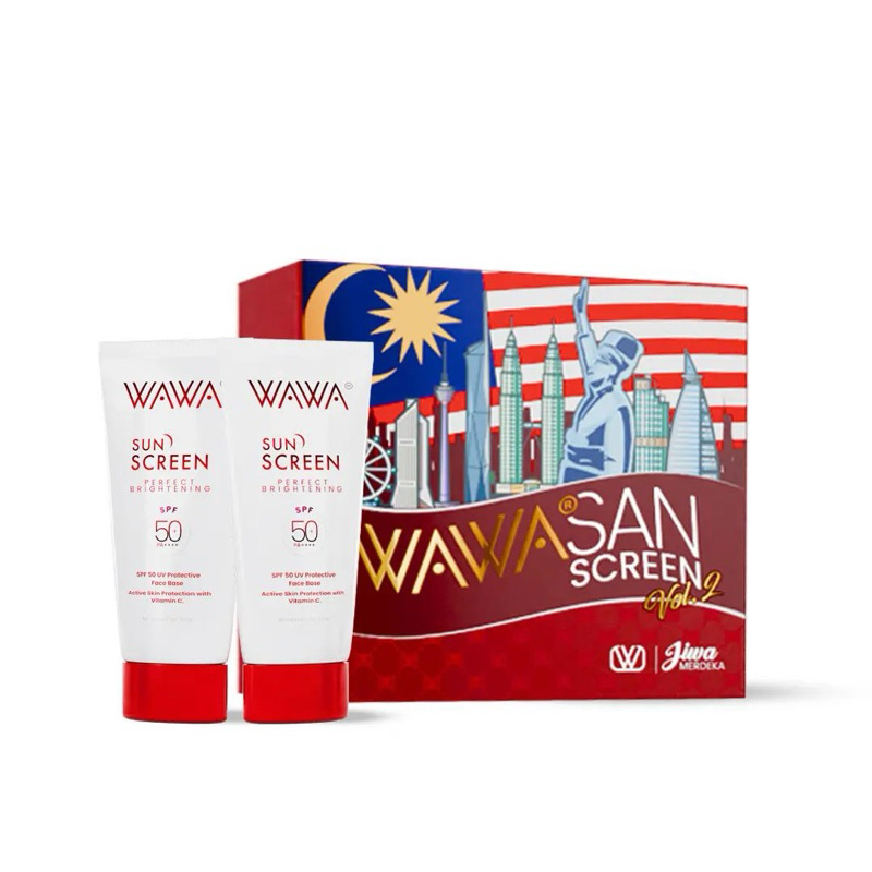 WAWA SUNSCREEN combo 2 pcs (merdeka edition) | Shopee Malaysia