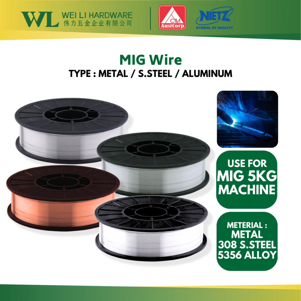 MIG Wire 5Kg 0.8/1.0mm/ MIG Wire Stainless Steel / Mig Wire Gasless ...