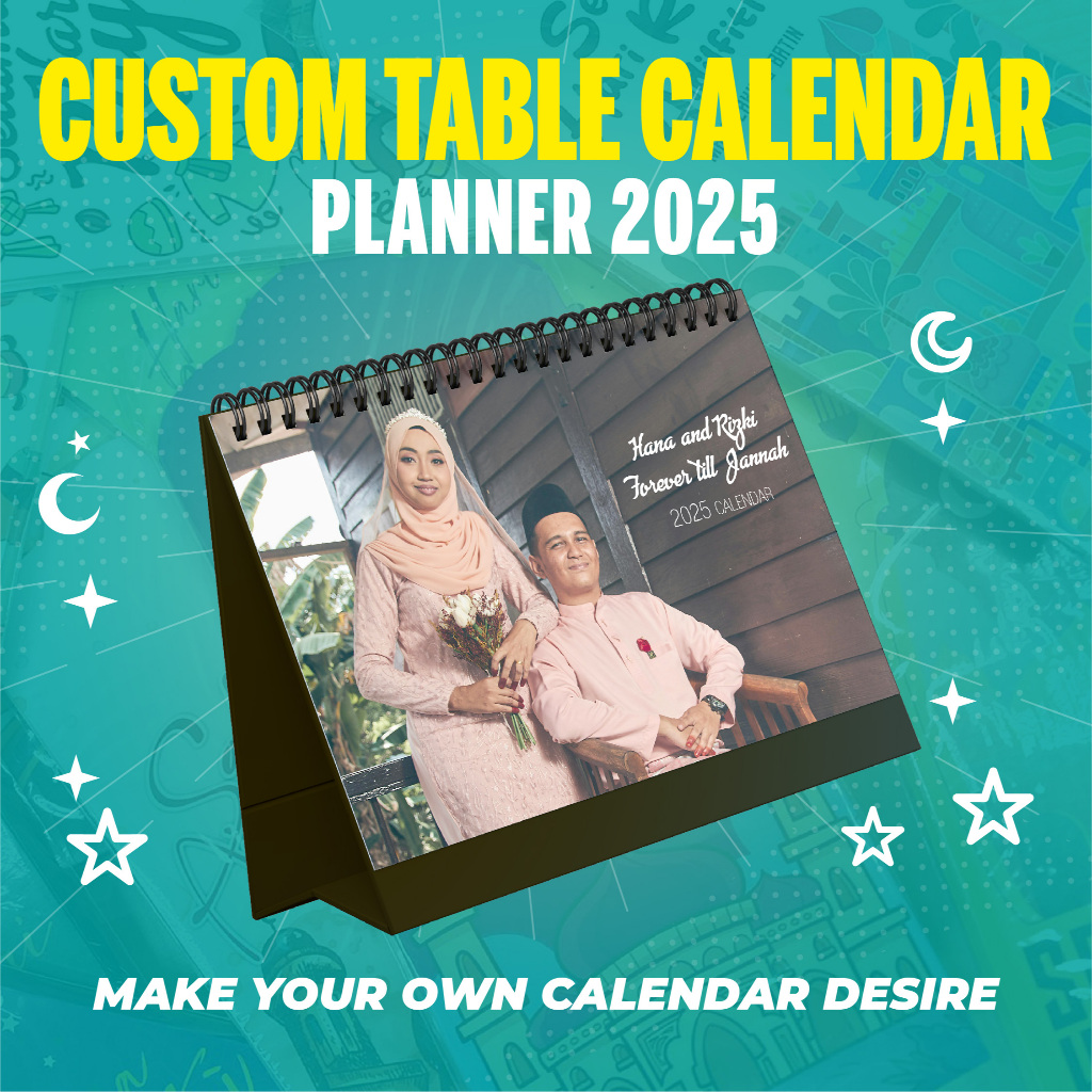 (CUSTOM HEADER) 2025 TABLE CALENDAR PLANNER I A5 SIZE | Shopee Malaysia