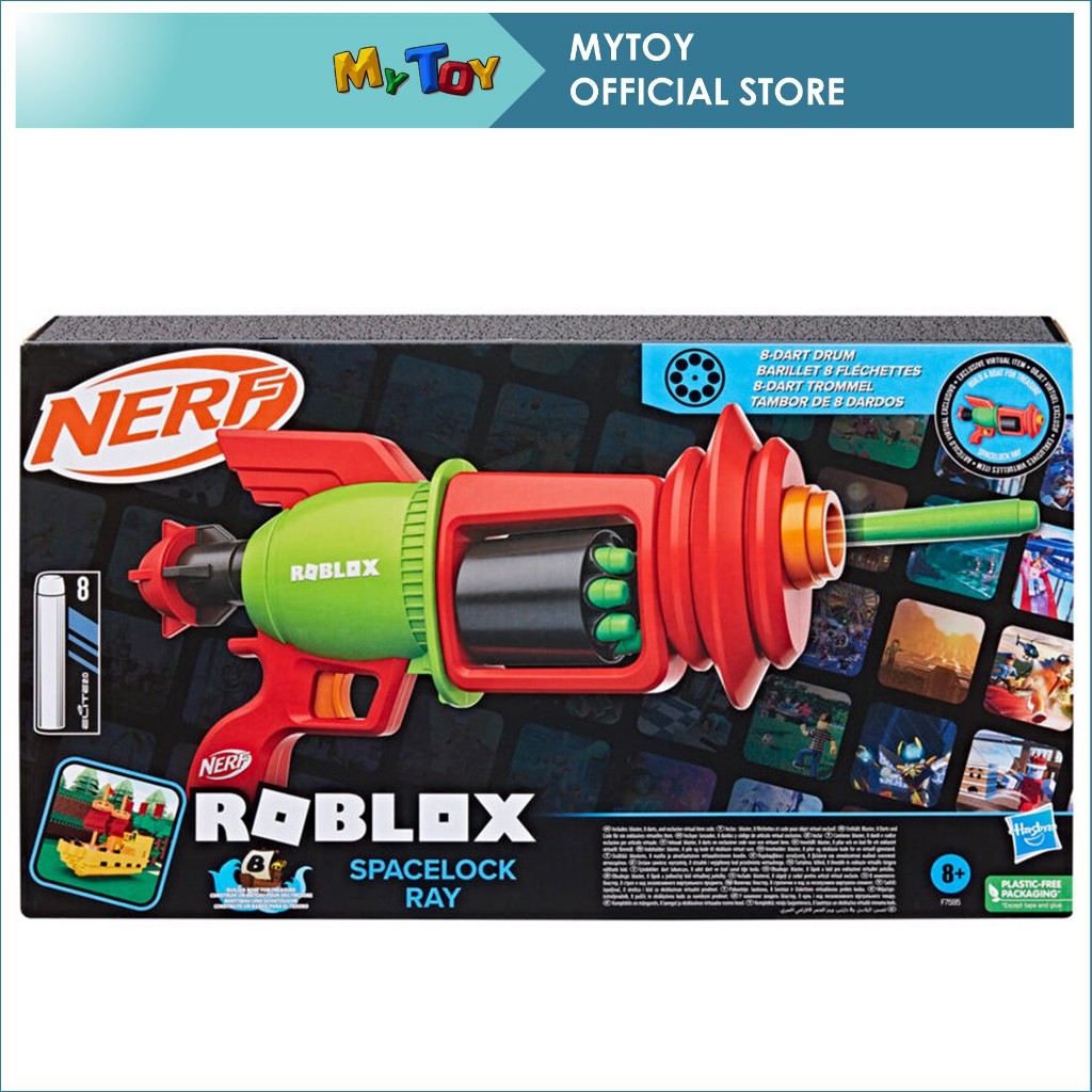 Hasbro NERF Roblox Build A Boat For Treasure: Spacelock Ray Blaster ...