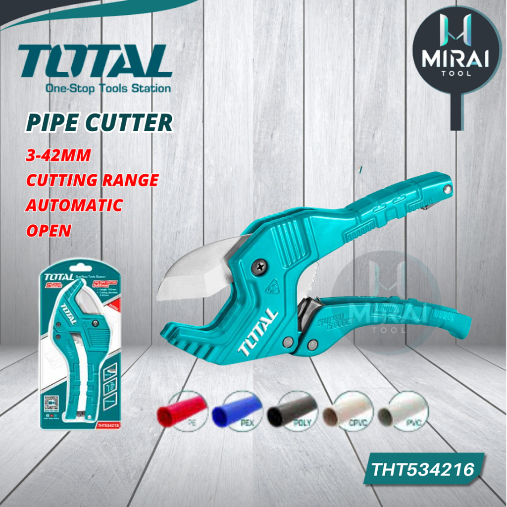 TOTAL THT534216 PVC Pipe Cutter 3-42MM | Shopee Malaysia
