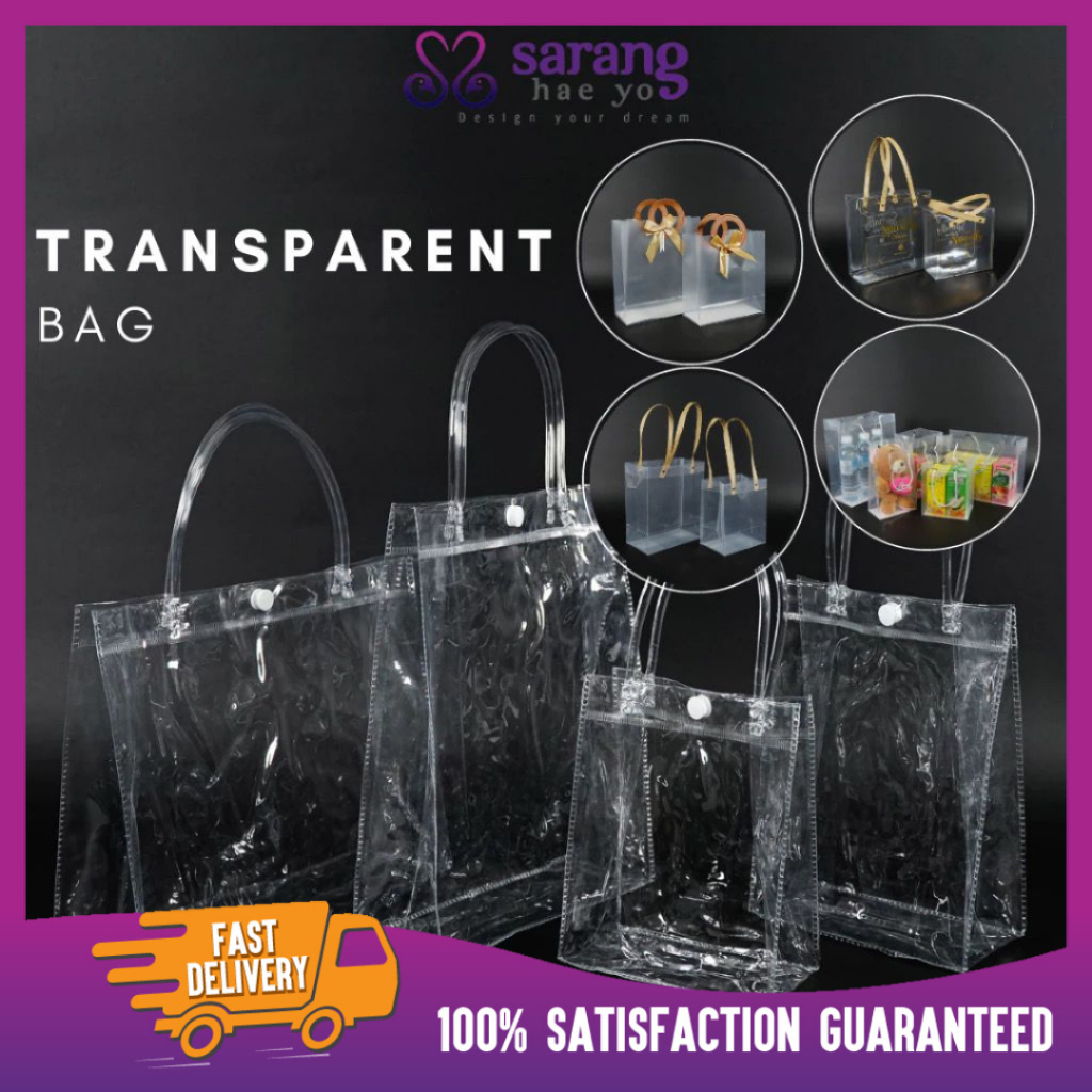 10 Pcs Transparent Doorgift Bag Sejadah Gift Bag Goodies Paper Beg ...
