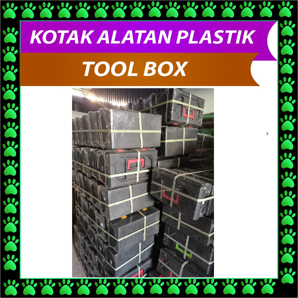 Plastik Kotak Alatan / HEAVY DUTY Toolbox Plastic Multi-purpose Tools ...