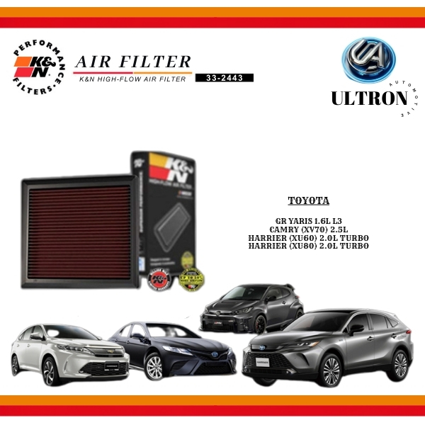 [Ready Stock] K&N USA High Performance Air Filter Toyota Harrier XU60 ...