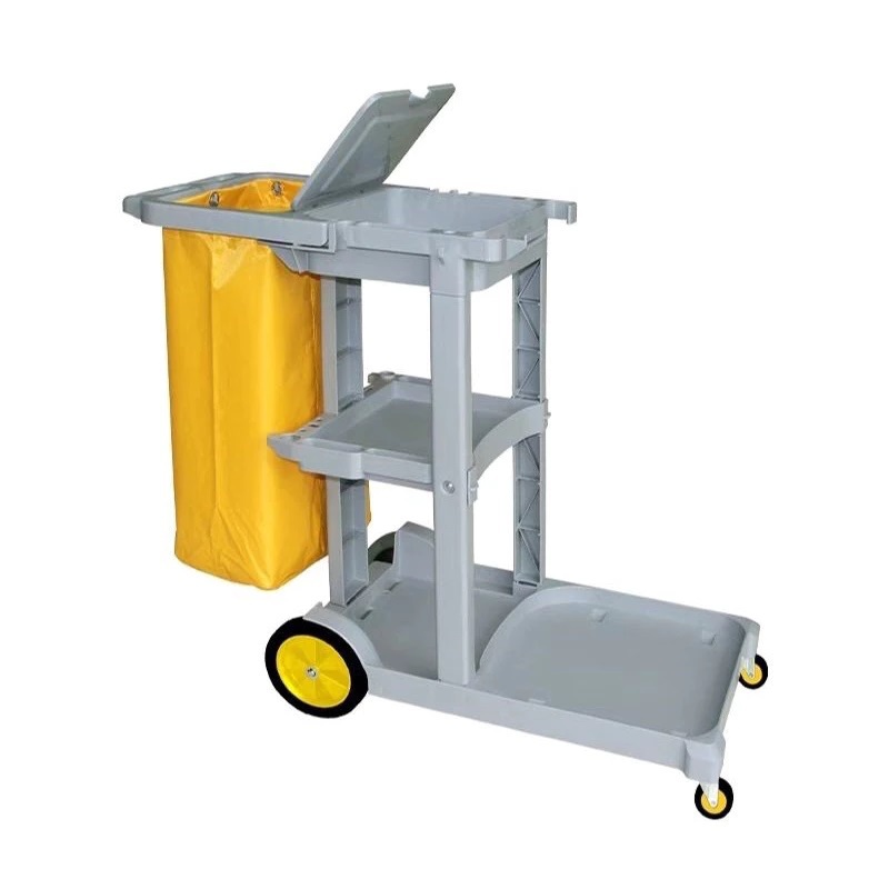 Commercial Janitor Cart Heavy Duty Cleaner Trolley Multifunctional ...