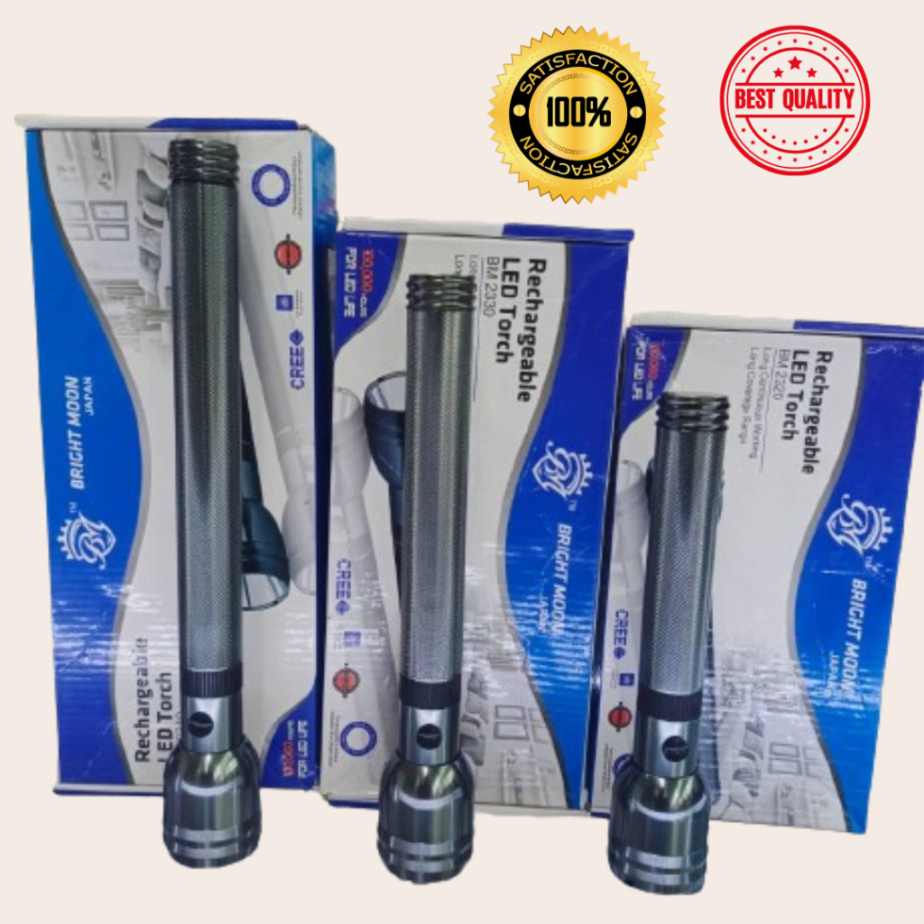 {TWO Years Warranty } Japan Rechargeable LED Torch Light WithTwo ...
