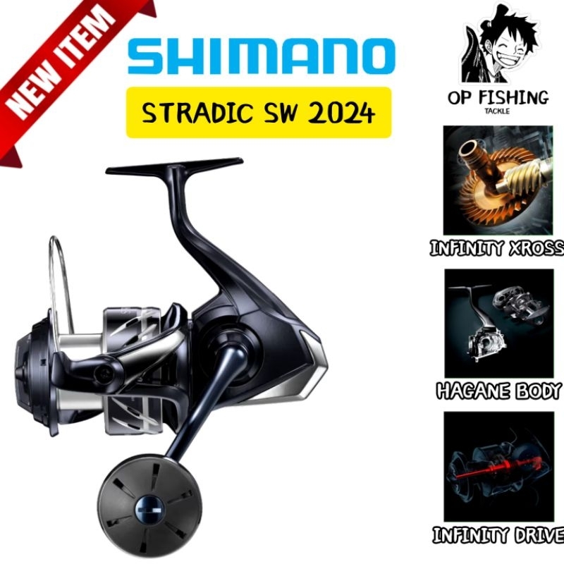 SHIMANO Stradic SW 2024 Saltwater Fishing Reel Size 4000 ~ 8000 HG PG ...