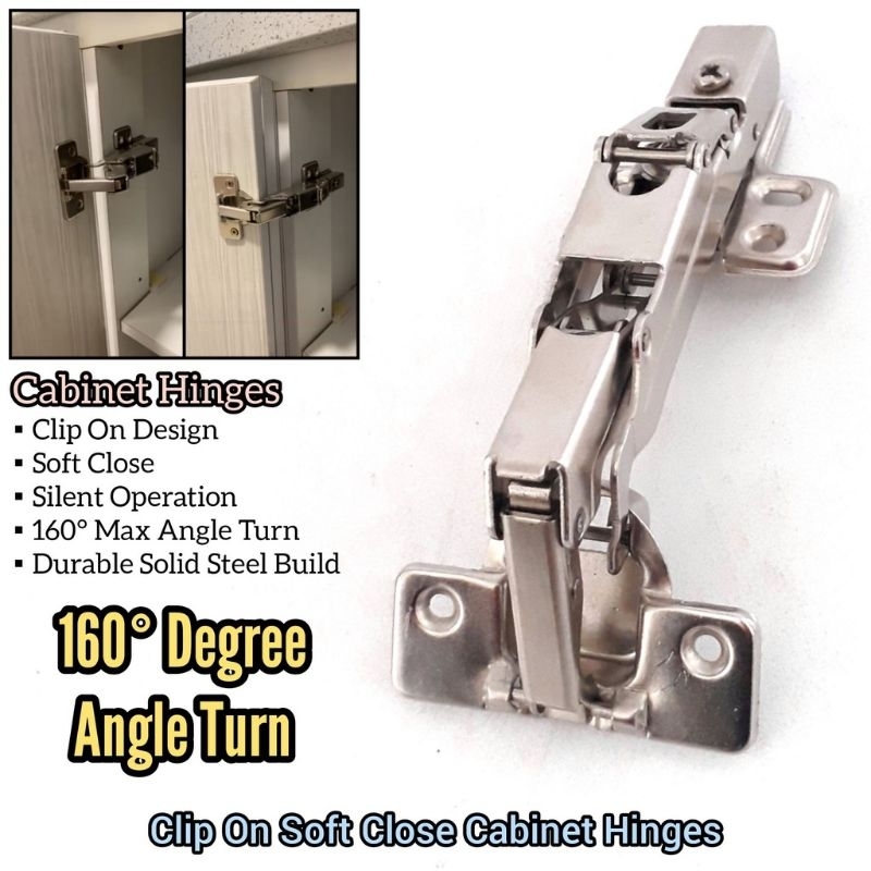Hinge Elante 160 Degree Kitchen Cabinet Conceal Door Hinge | Shopee ...