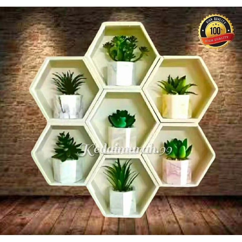 Small Pallet hexagon/hexagon wood wall decoration/hexagon wall art deco ...