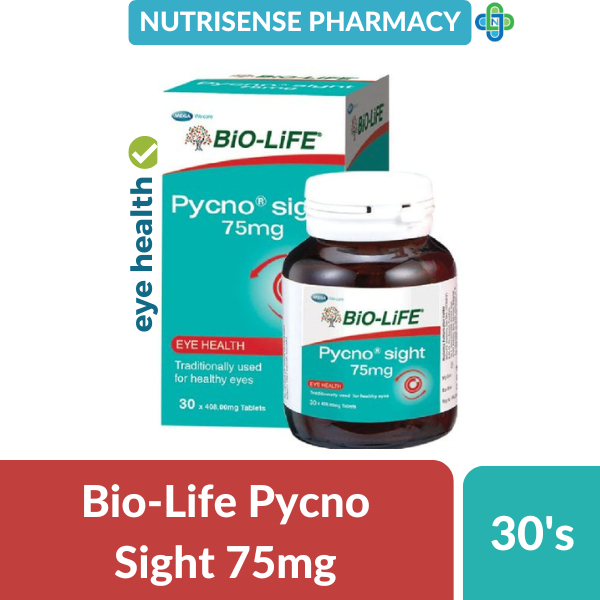 [exp MAY 2025] Bio-Life PYCNO SIGHT 75MG Tablets 30S [Eye Health ...