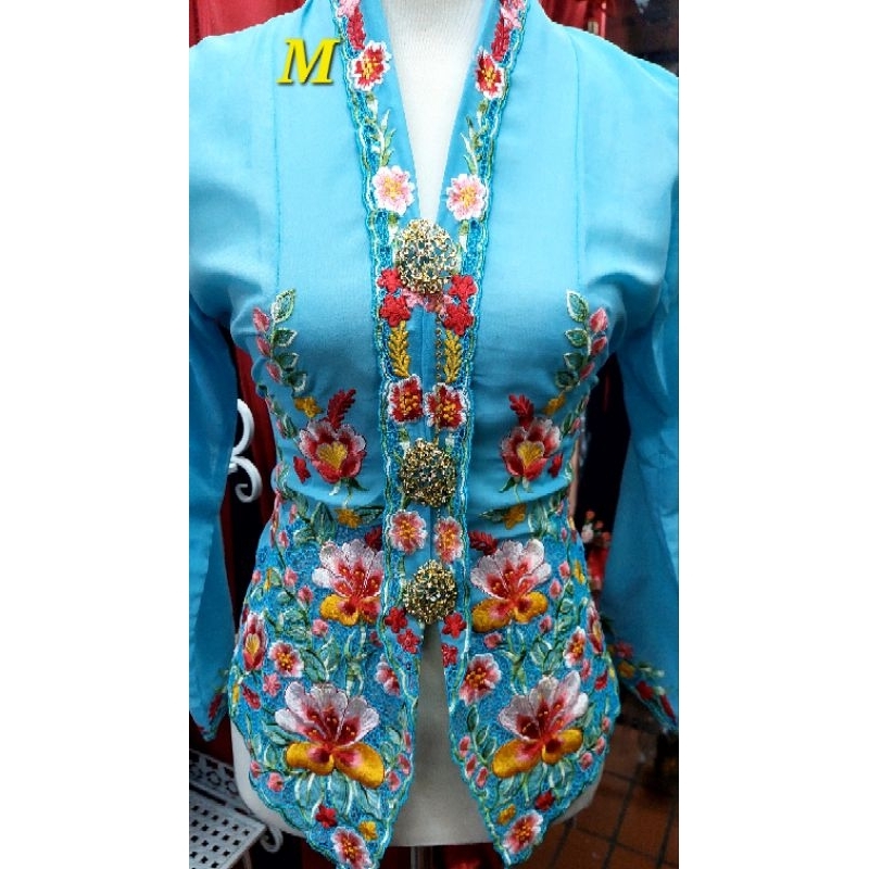 Kebaya Sulam Nyonya Traditiomal.Embroidery (M) | Shopee Malaysia