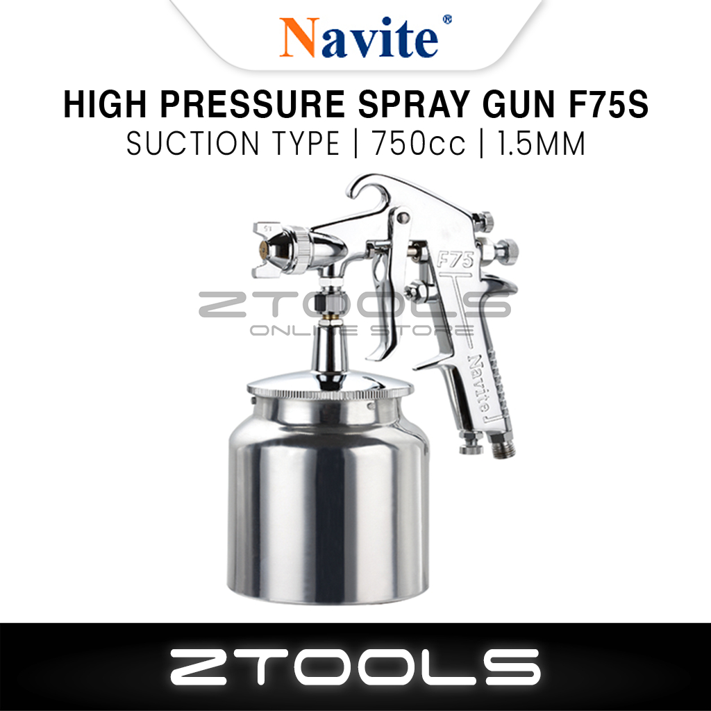 (ZTOOLS) High Pressure Spray Gun F75S (750cc) 1.5mm Suction Industrial ...