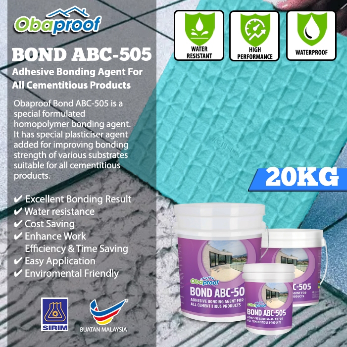 OBAPROOF 20KG BOND ABC-505 ADHESIVE BONDING AGENT FOR ALL CEMENTITIOUS ...