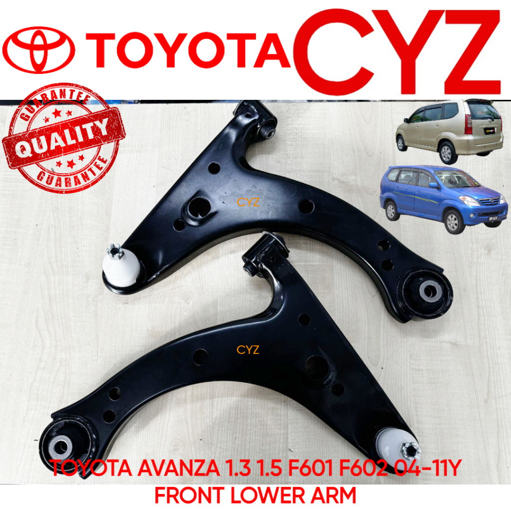 Front Lower Arm TOYOTA AVANZA 1.3 1.5 F601 F602 04-11Y LH + RH (TOYOTA ...