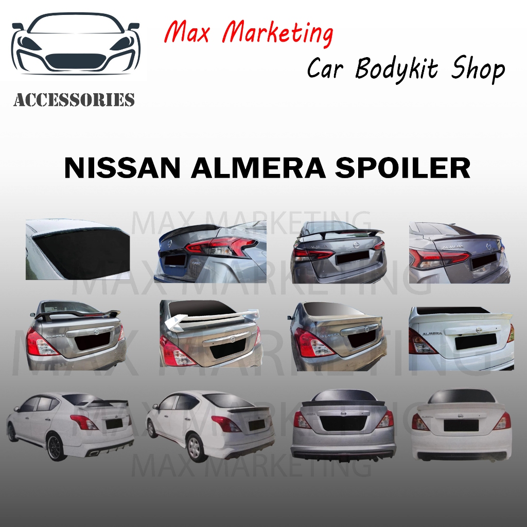 NISSAN ALMERA 2013 2016 2019 2020 REAR SPOILER IMPUL NISMO GALAXY MDL ...