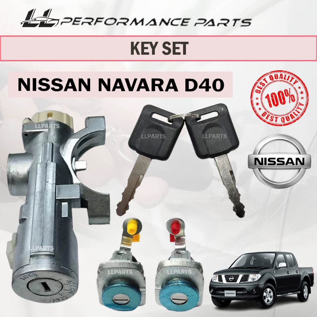 Nissan Navara D40 2005-2014 Starter Switch Key Set Remote Car Kunci ...