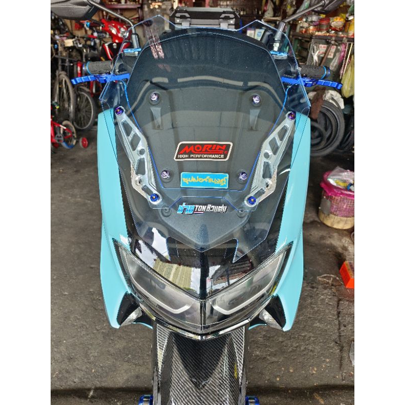 Yamaha Nmax New V2 Windshield 420mm 2Layer Custem With Bracket Thailook ...