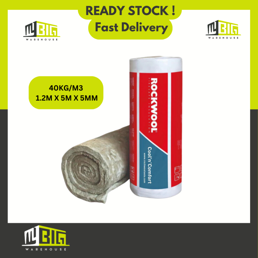 ROCKWOOL RL920 1.2M X 5M X 50MM X 40KG/M3 | Shopee Malaysia