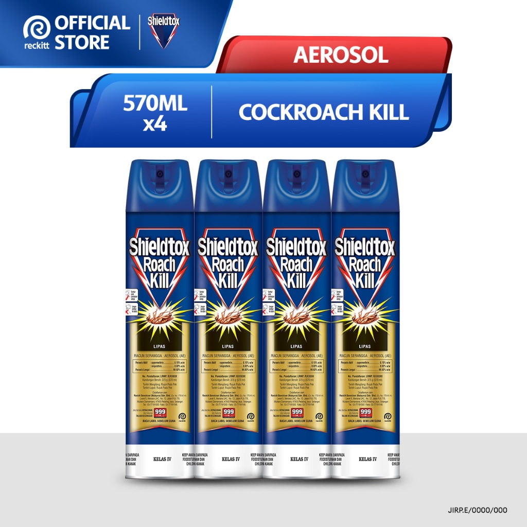 [Bundle of 4] Shieldtox Cockroach Kill Aerosol 570ml | Shopee Malaysia