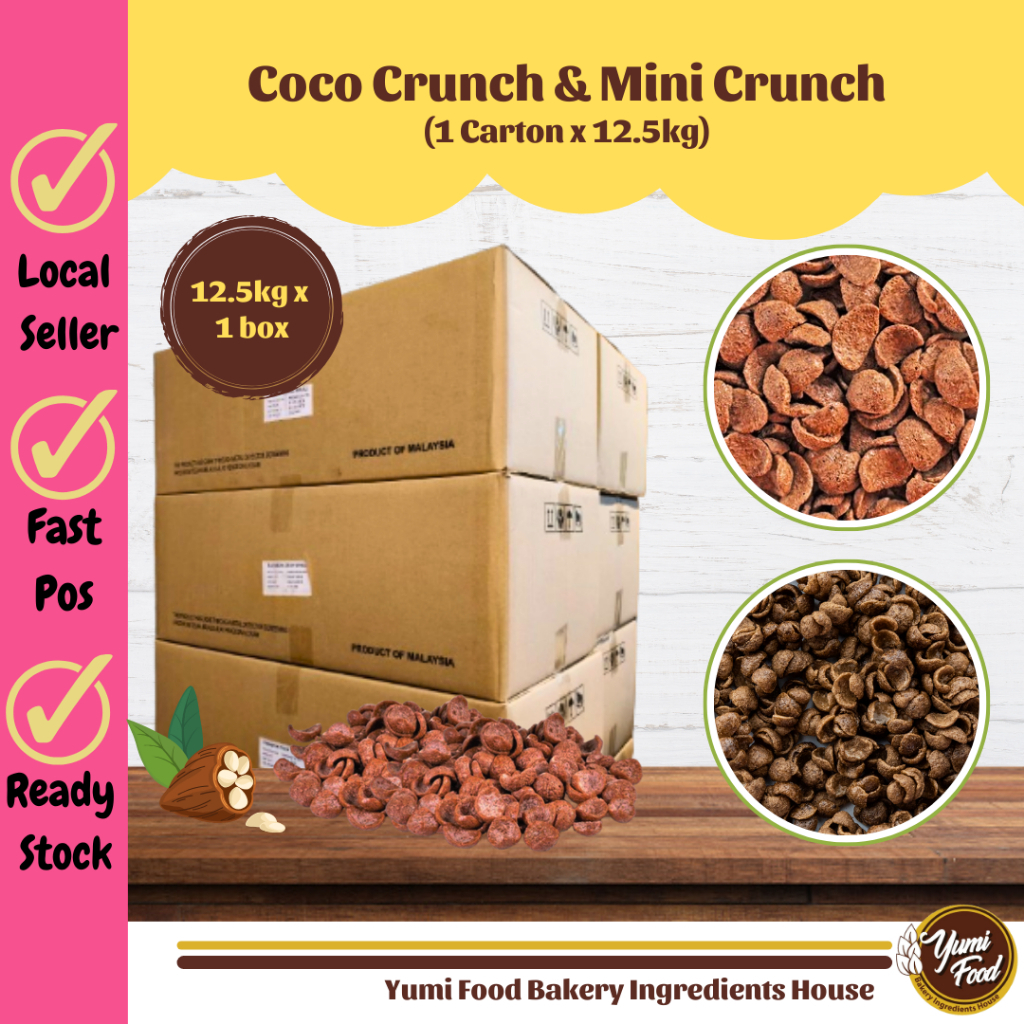[READY STOCK] 1 CARTON (12.5KG X 1 BOX) Coco Crunch HALAL / Mini Coco ...