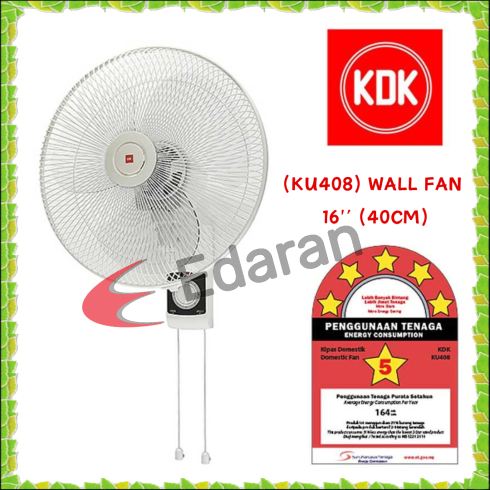 KDK KU408 16" (40CM) WALL FAN | Shopee Malaysia