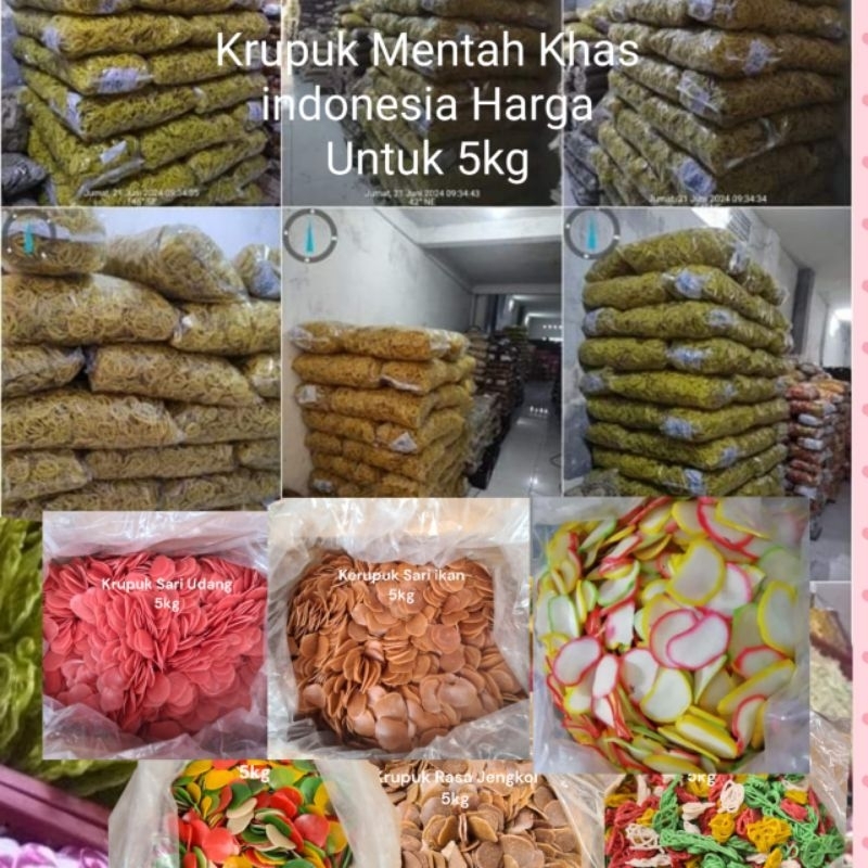 Kerupuk Mentah Berbagai Varian Rasa Harga Borong Untuk 5kg | Shopee Malaysia