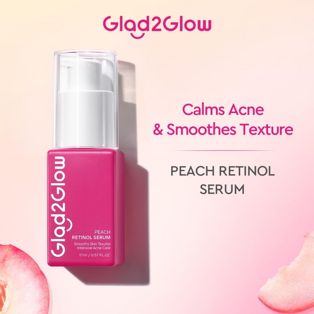 Glad2Glow Peach Retinol Serum 17 ml skincare serum muka essence ...