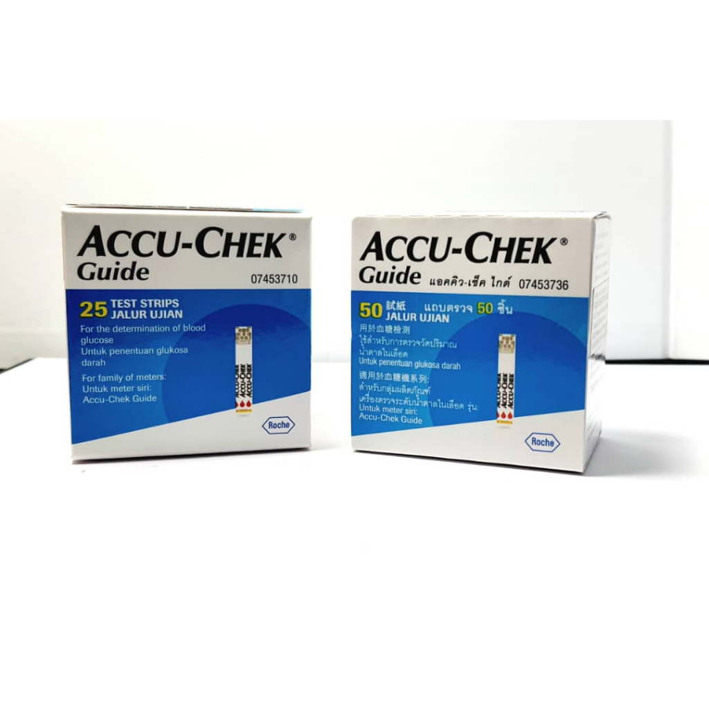 ACCU-CHEK GUIDE TEST STRIPS 25s / 50s (EXPIRY 2026/04) | Shopee Malaysia