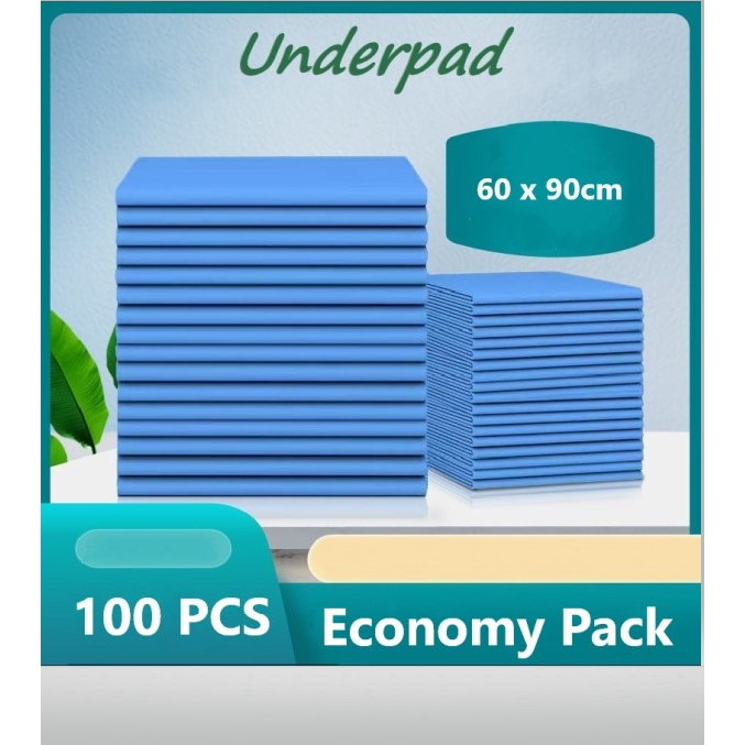 Disposable Underpad Multi Purpose Pad Economy Pack 60x90cm (100PCS ...