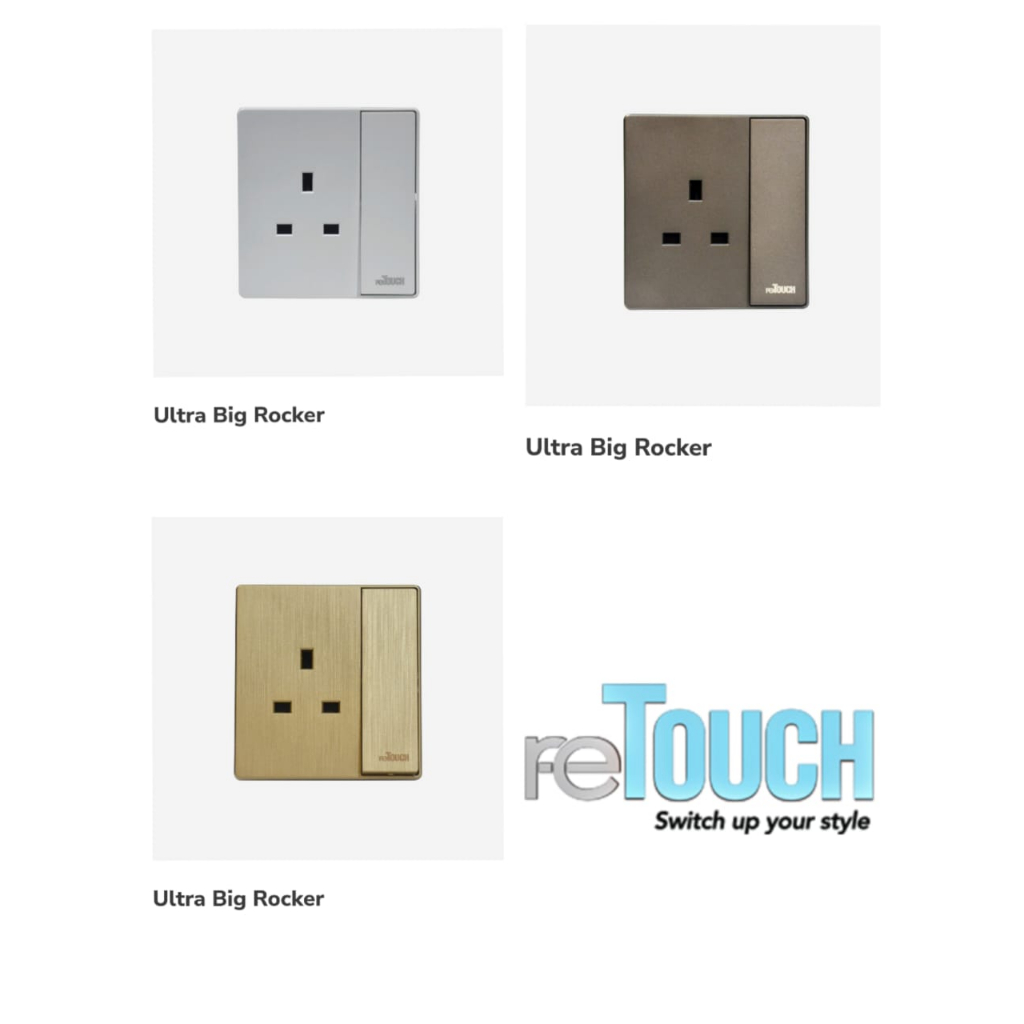 {SIRIM} RETOUCH ULTRA RIMLESS MODERN SWITCH/ SWITCH SOCKET/ AIRCOND ...