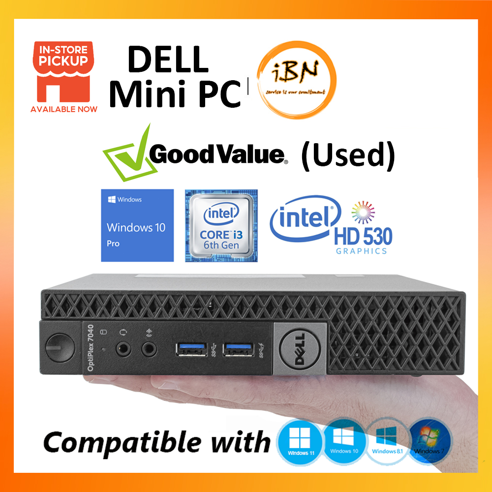 (Refurbished) Dell Optiplex 7040 D10U - Thin client Mini PC [ i3-6TH ...