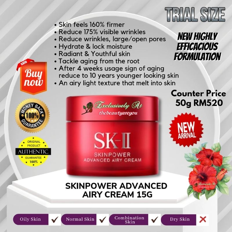 THE NEW ADVANCED SKINPOWER AIRY CREAM 15G (TRIALSIZE ...