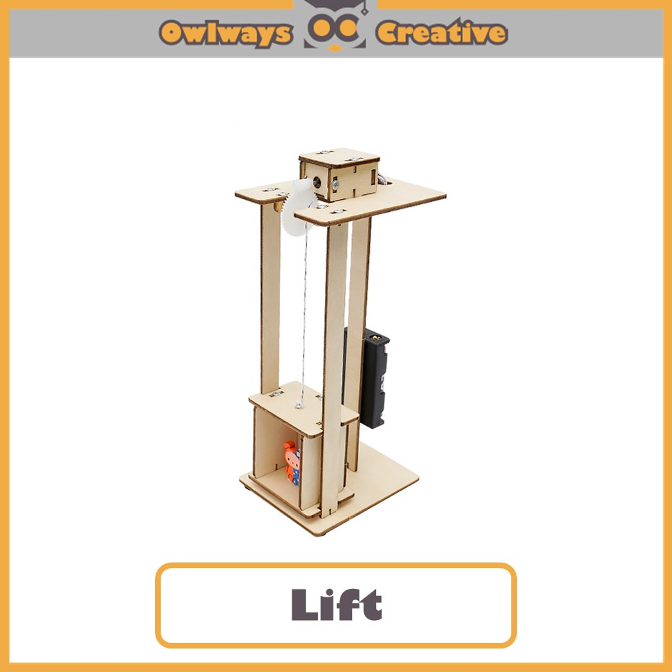 【1】Science STEM RBT DIY Robotics Set Assemble Wooden Kit Experiment ...