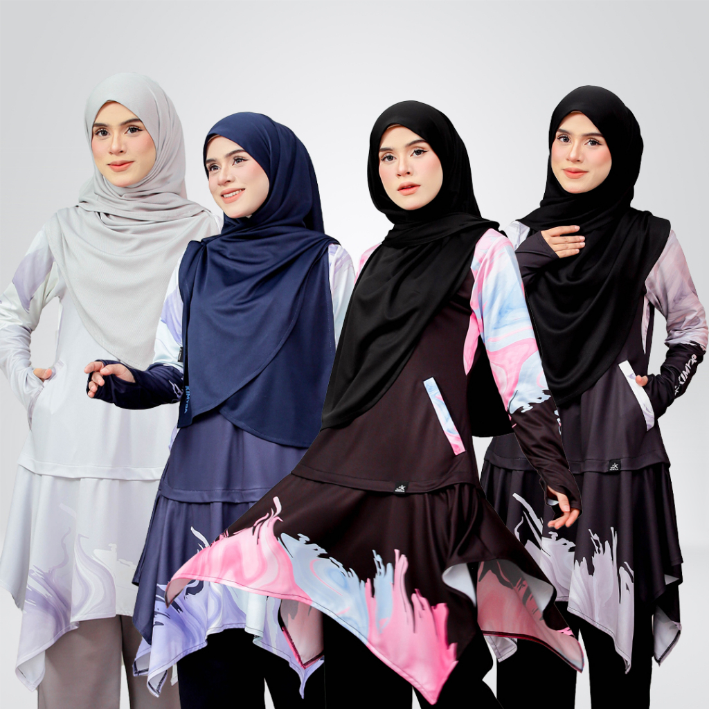 KIMYRA KIMTUNIQ BLISS Baju Renang Sukan Outfit Mandi Pantai Anti ...