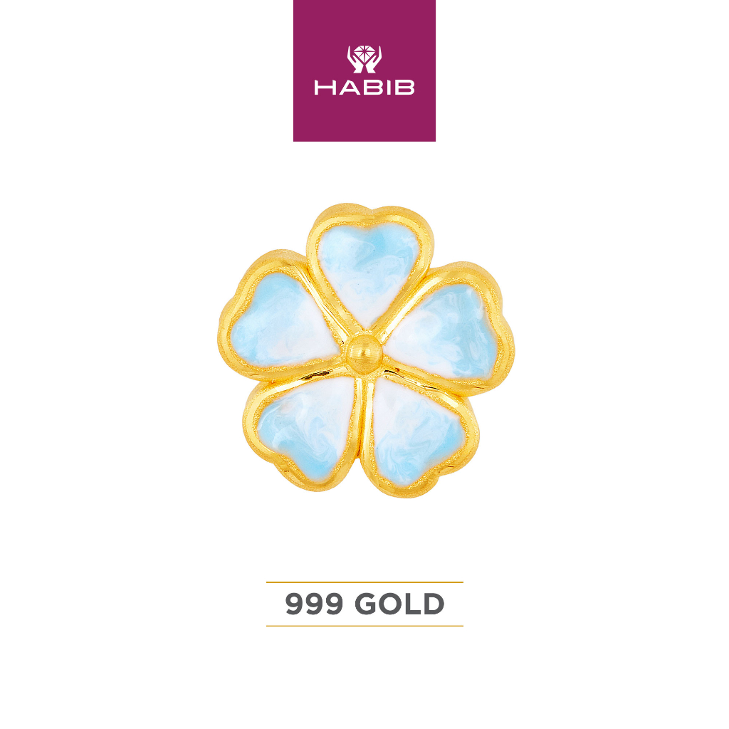 HABIB 999/24K Yellow Gold Charm WWCM920723 | Shopee Malaysia