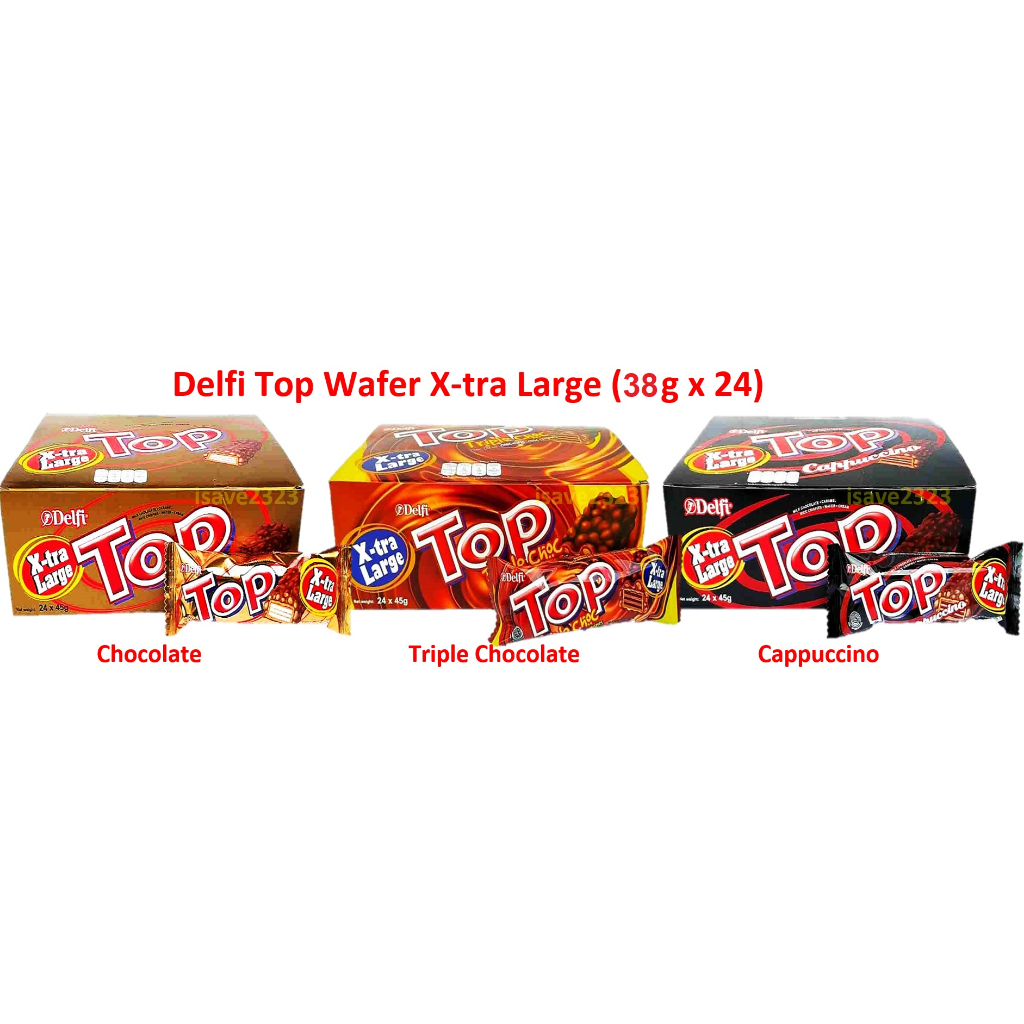 [HALAL]Delfi Top Wafer X-tra Large (38g x 24) - Chocolate / Cappuccino ...