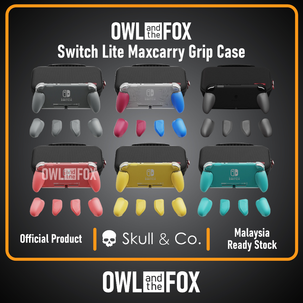 Skull & Co Nintendo Switch Lite GripCase Set with Maxcarry Case ...