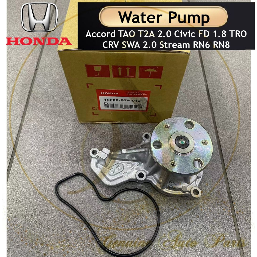 (100% ORIGINAL) HONDA WATER PUMP CIVIC FD SNA 1.8 CIVIC FB TRO ACCORD ...