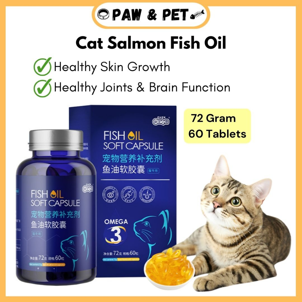 Minyak Ikan Kucing Fish Oil Kucing Salmon Fish Cat Salmon Cat Fish Oil ...