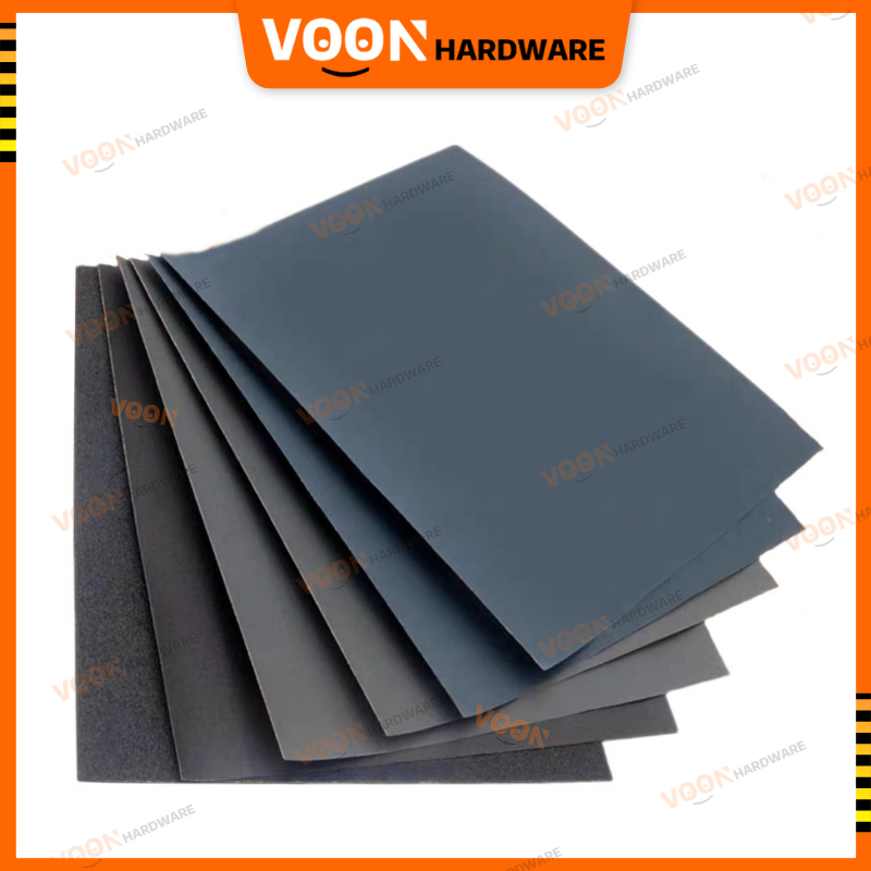 VOON Abrasive Sandpaper Metal Steel Waterproof Wet Dry Sand Paper Wood ...