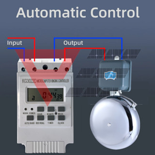 KG3022D Automatic Microcomputer Ringing Bells Timer Factory Bell School ...